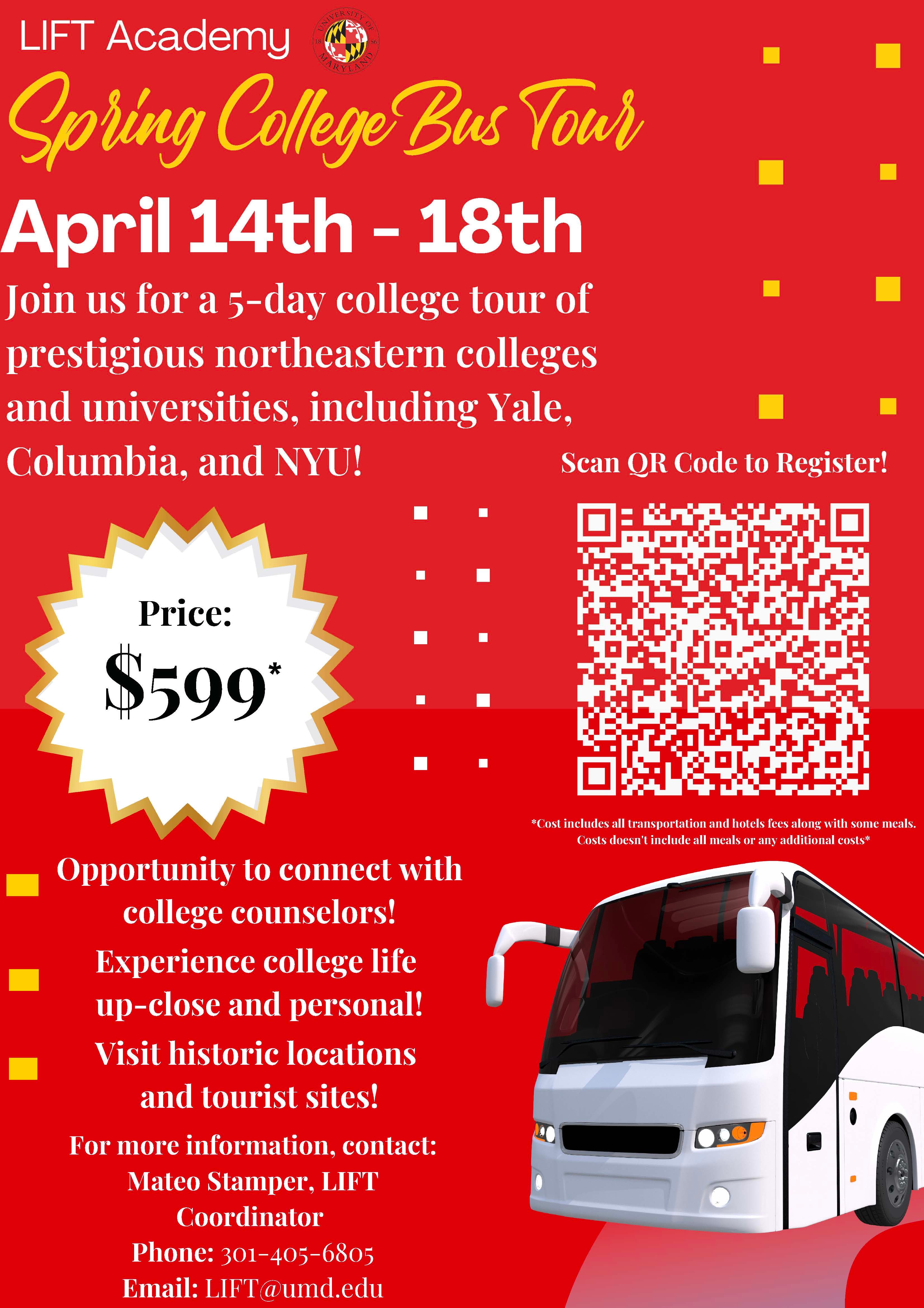 College Bus Tours | Pre-College Programs